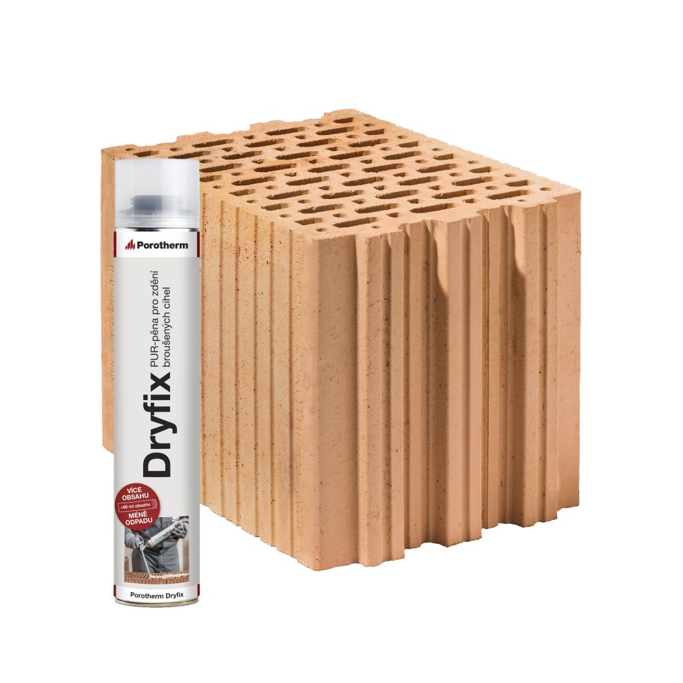 Porotherm 25 AKU Z Profi Dryfix - Akustická broušená cihla