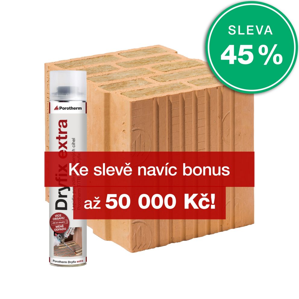 Cihla Porotherm 30 T Profi Dryfix - Tepelněizolační broušená